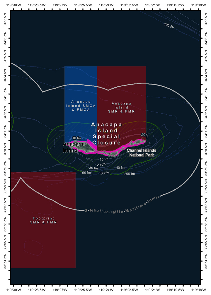 Anacapa Island State Marine Reserve / Federal Marine Reserve / State ...