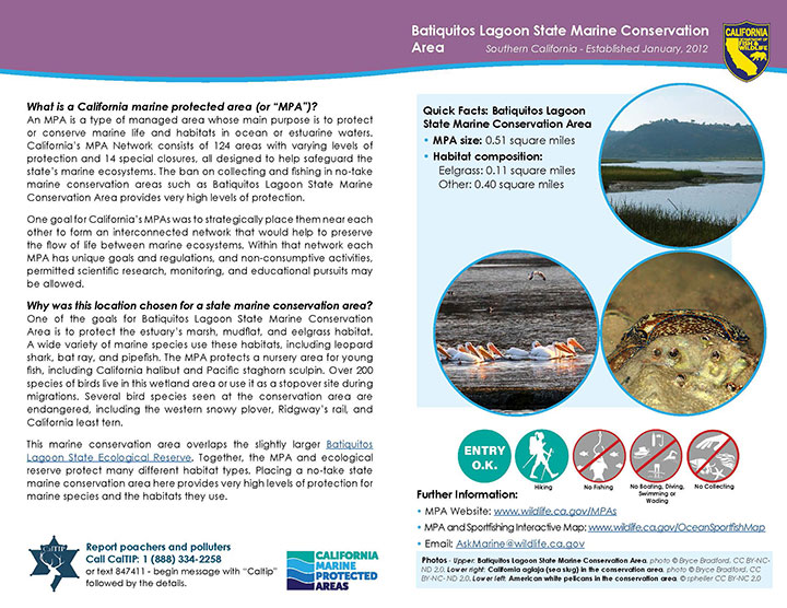 Batiquitos Lagoon State Marine Conservation Area (No-Take)