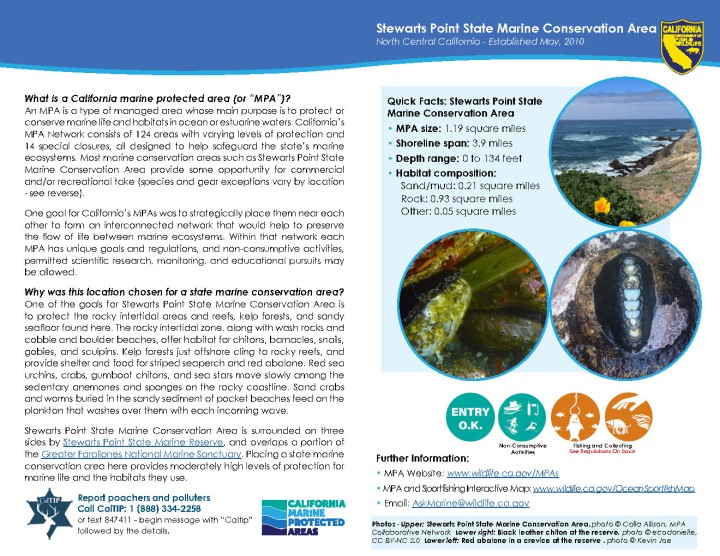 Stewarts Point State Marine Reserve/State Marine Conservation Area