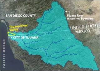 Tijuana River Map